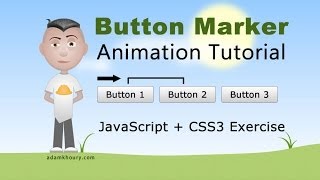 Menu Button Marker Animation Tutorial | Learn JavaScript Video Tutorial
