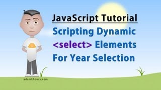 Dynamic Select Year List Script HTML Form Elements