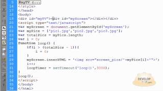 TV Screen Slideshow Timed Image Rotation Script Tutorial | Learn ...